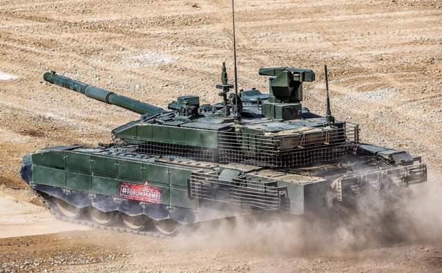 The Russian T-90 main battle tank uses a cast turret with strong ...
